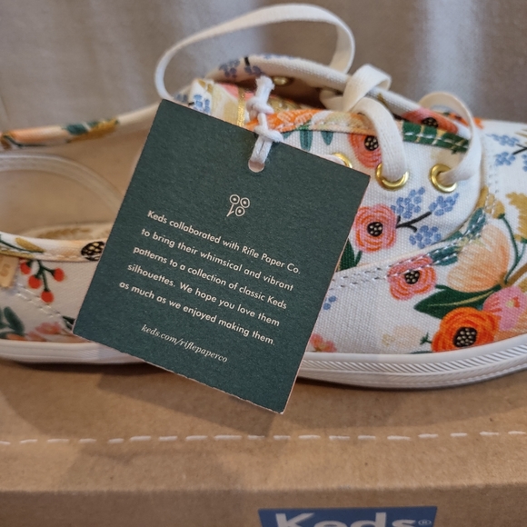 Keds | Shoes | Keds Rifle Paper Co Champion Lively White Floral ...